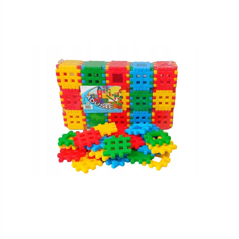 Set cuburi de constructie 90 piese "LikeSmart Klocki Konstruct ...