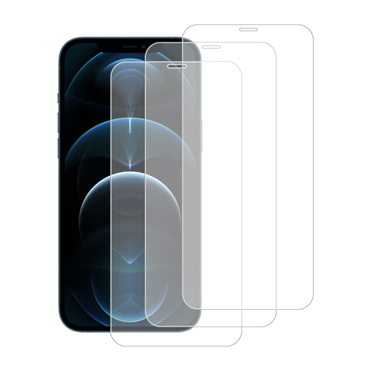 Set 3 folii de protectie, xDefence, Sticla hibrida, Compatibil cu Apple ...