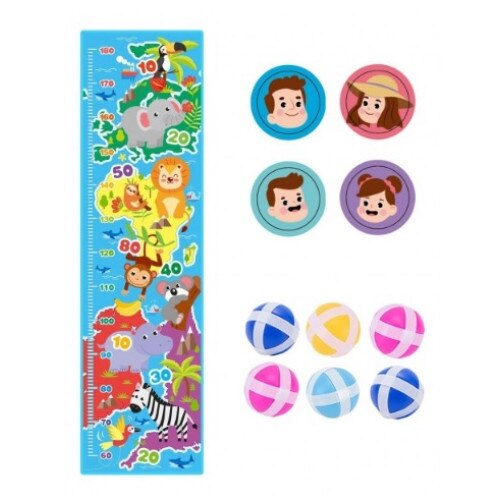 Masurator inaltime cu 4 stampile si 6 bile arici, Lumea animalelor ...