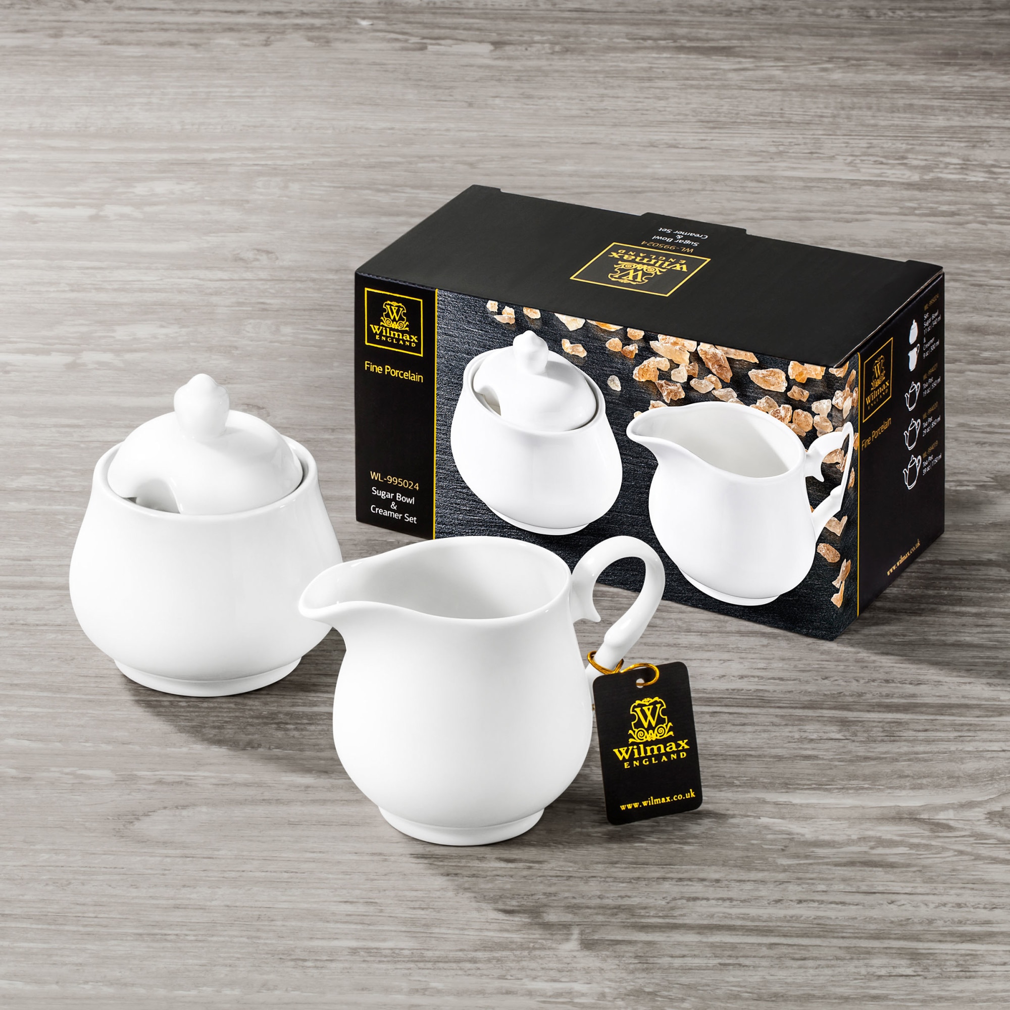 Set pentru servire, Wilmax England, Portelan, Alb - eMAG.ro