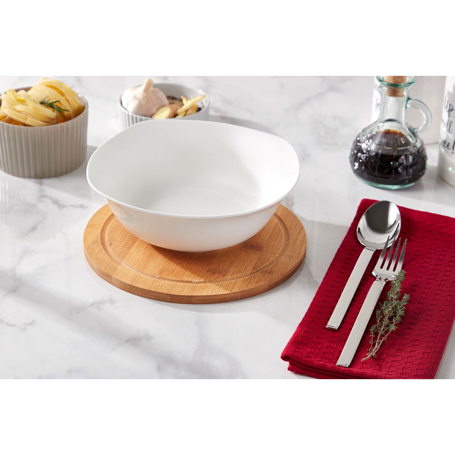 Set 2 boluri, Wilmax England, Portelan, 650 ml, Alb - eMAG.ro