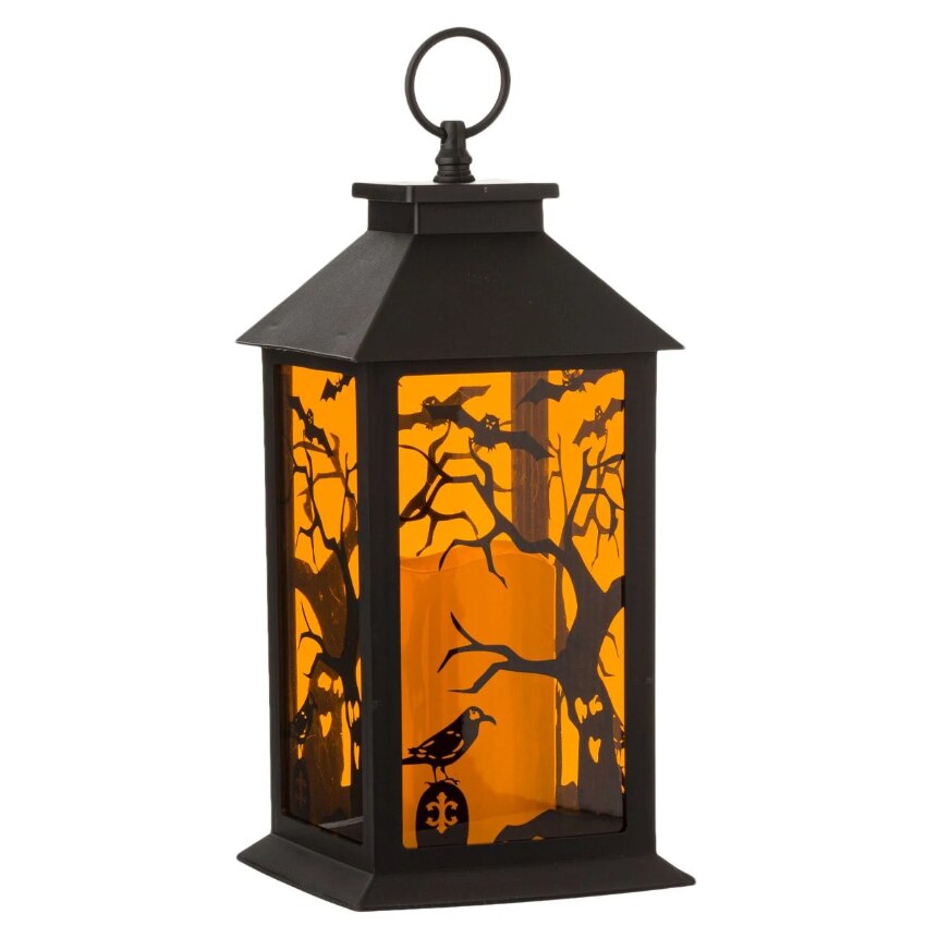 Felinar Iluminat Decorativ Halloween Padurea Infricosatoare Negru ...