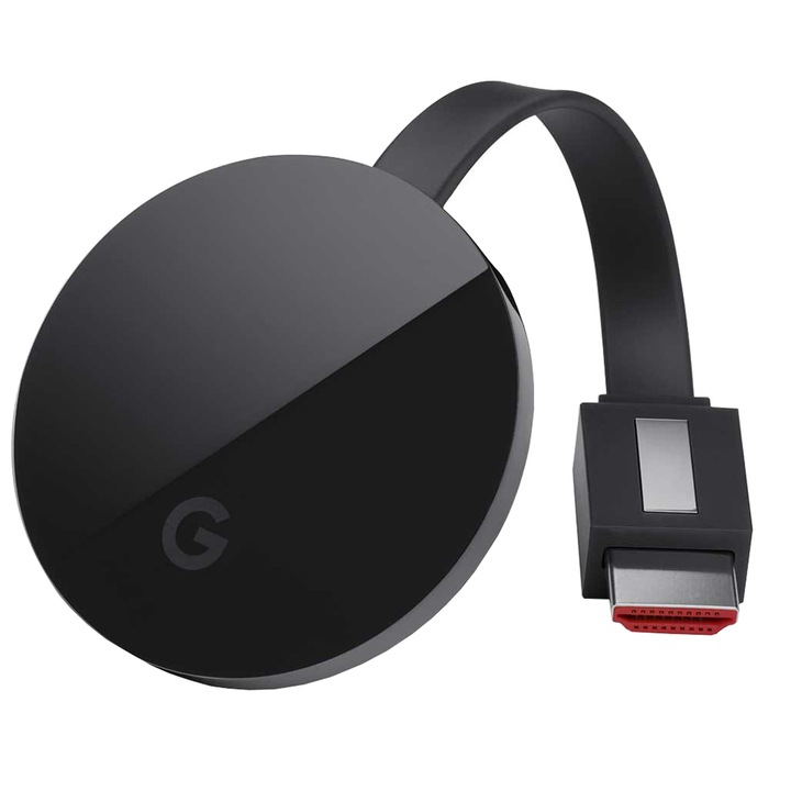 Google Chromecast Ultra, 4k, Negru - eMAG.ro