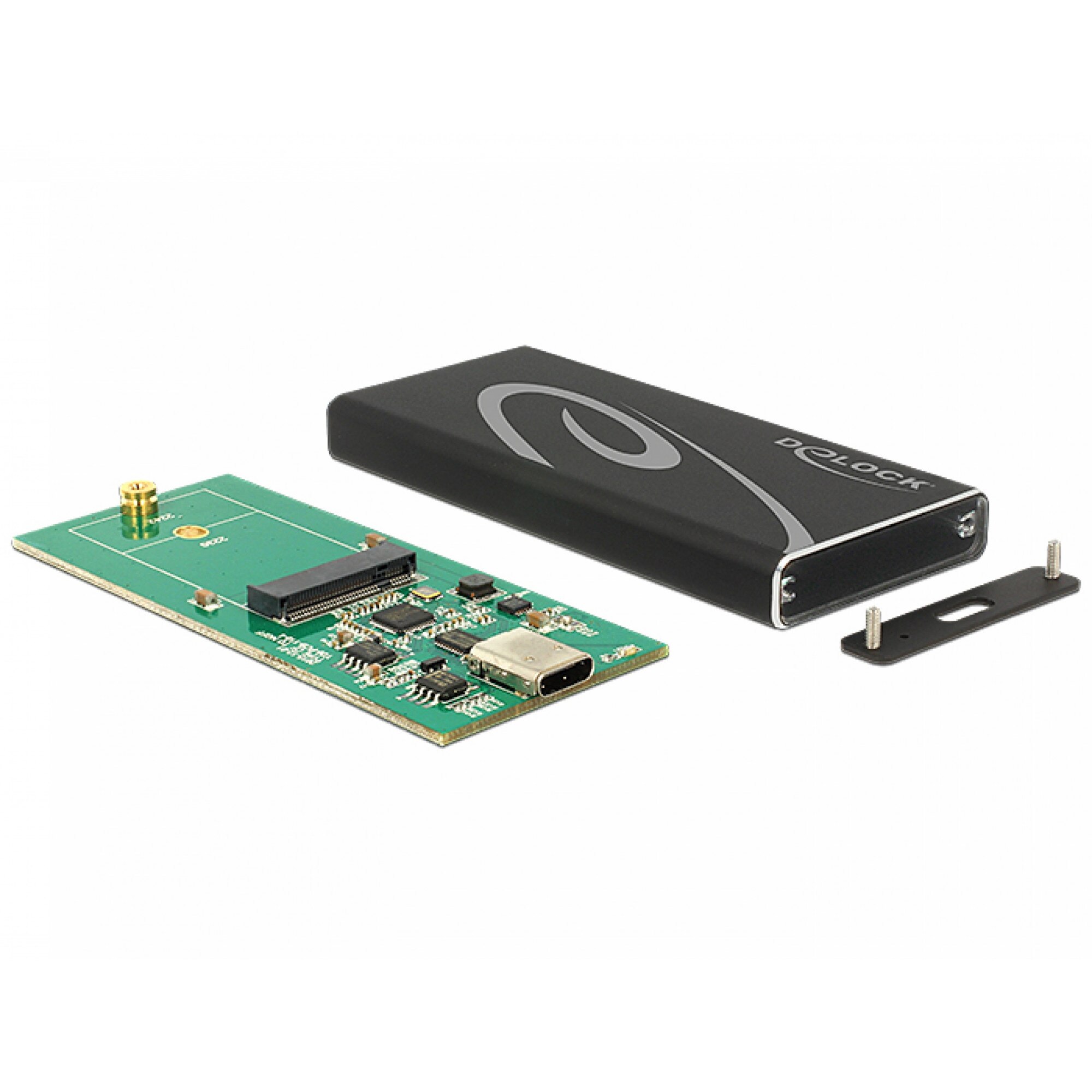 Rack extern M.2 SSD 42 mm la USB 3.1 tip C, Delock 42572 - eMAG.ro