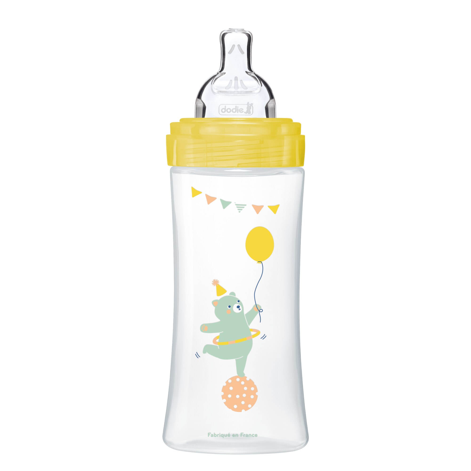 Set 2 biberoane Dodie Sensation+, 6 luni+, 330 ml, debit rapid, tetina ...