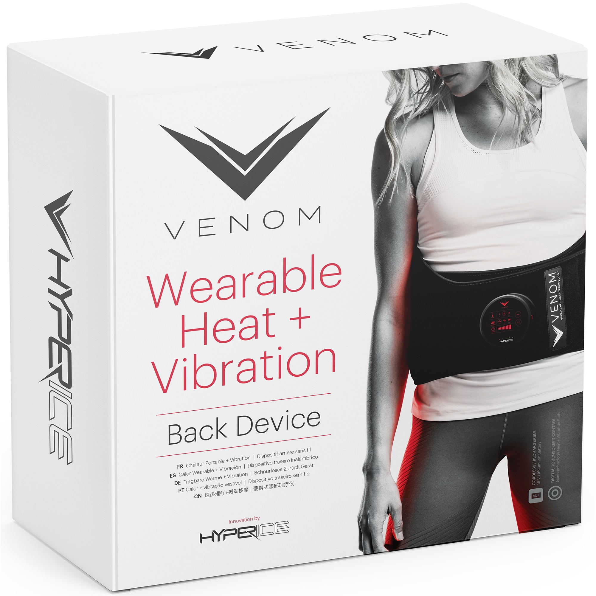 Колан за гръб с подгряваща система Venom Back, 3 нива на вибрация ...