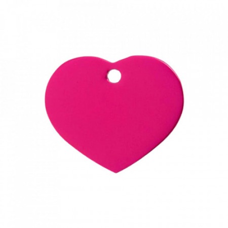 Medalion personalizat Inima Colorata, gravare inclusa, marime L ...