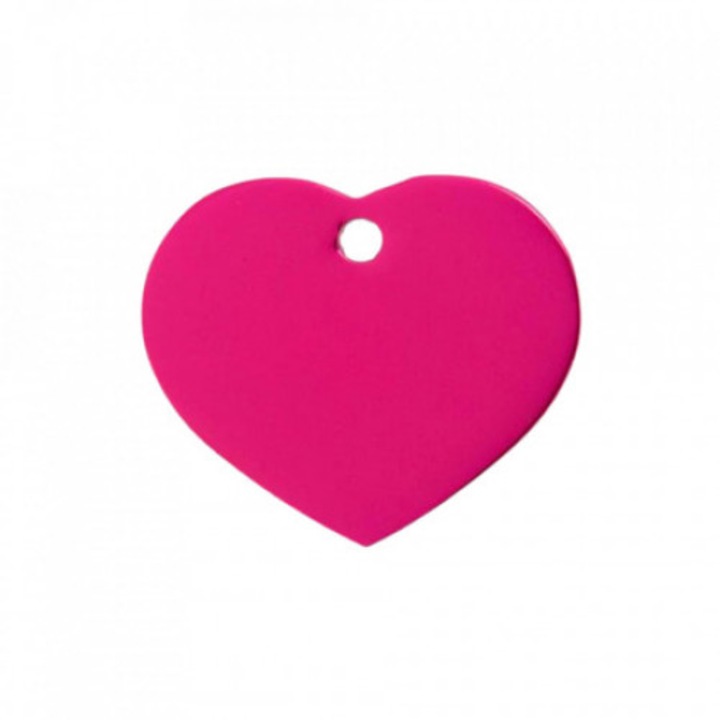 Medalion personalizat Inima Colorata, gravare inclusa, marime L ...