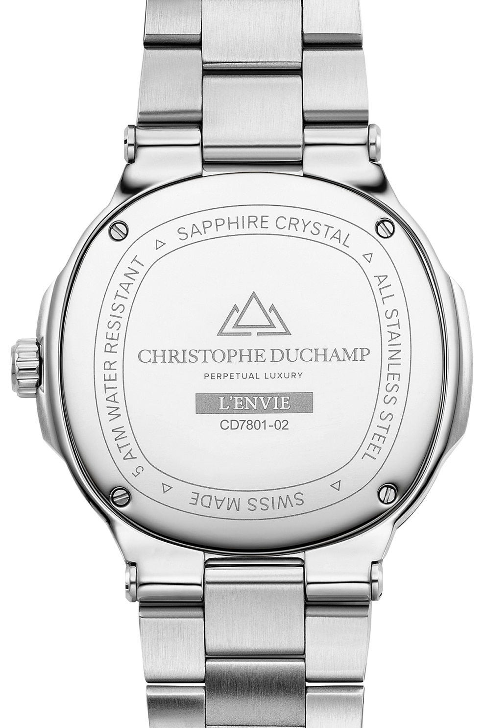 Christophe Duchamp, Ceas de otel inoxidabil Swiss Made, Argintiu - eMAG.ro