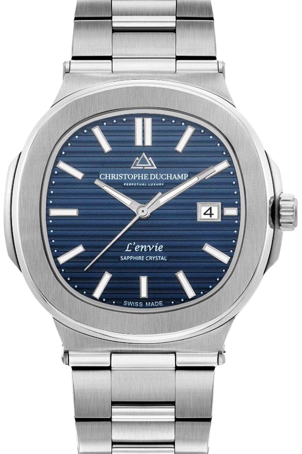 Christophe Duchamp, Ceas de otel inoxidabil Swiss Made, Argintiu - eMAG.ro