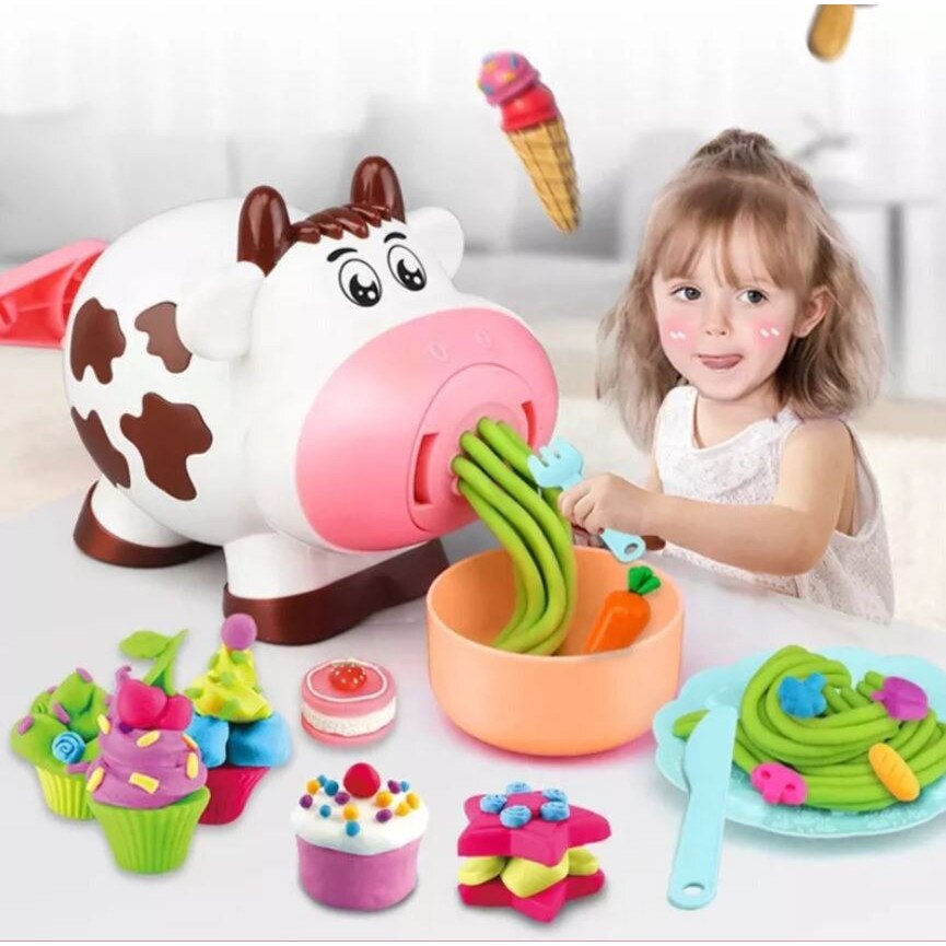 Set Plastilina Creativ, Model Bucatarie, 29 piese, Include 8 Cutii cu ...