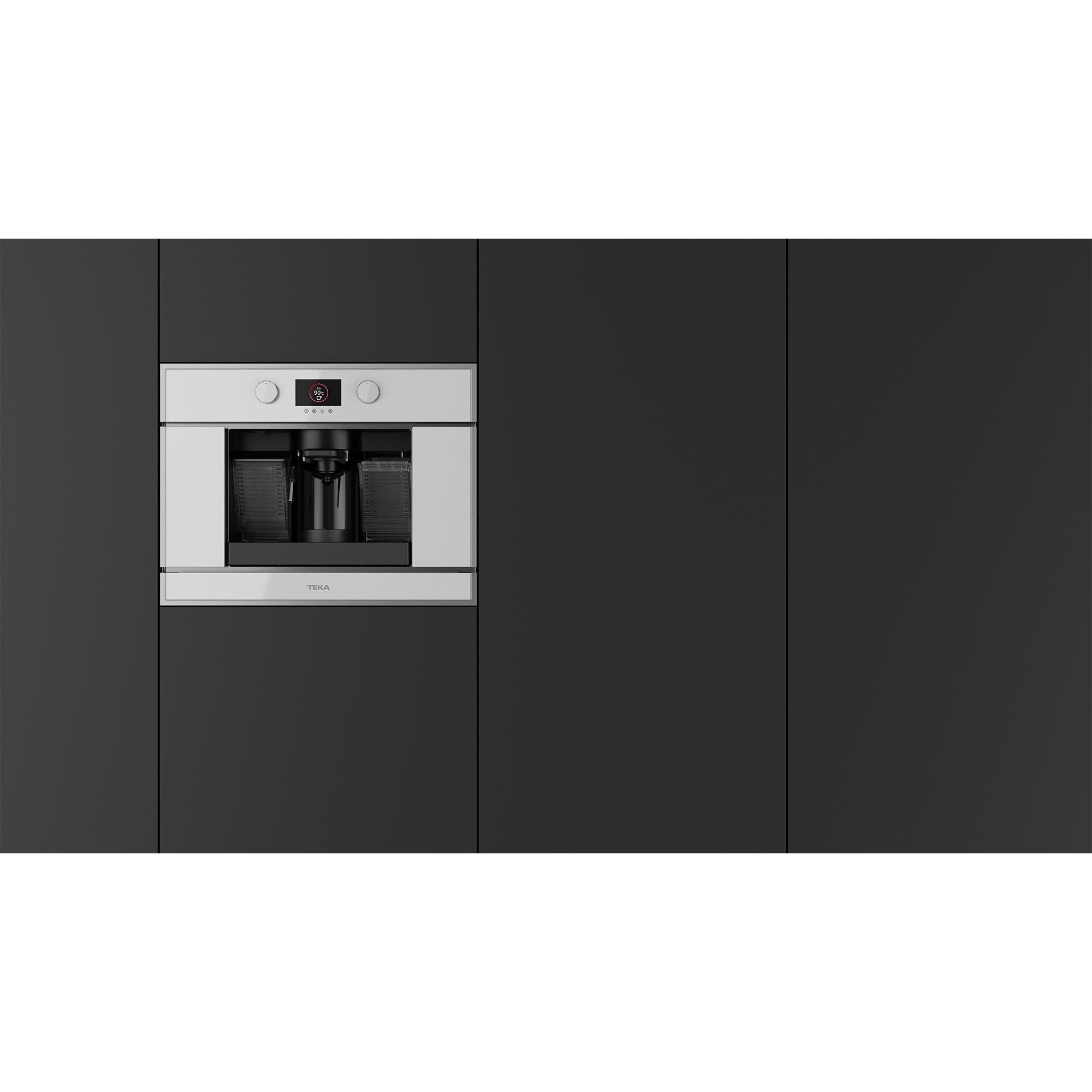 Кафеавтомат за вграждане Teka CLC835MCWHITE, Капсули или мляно кафе, 5 ...