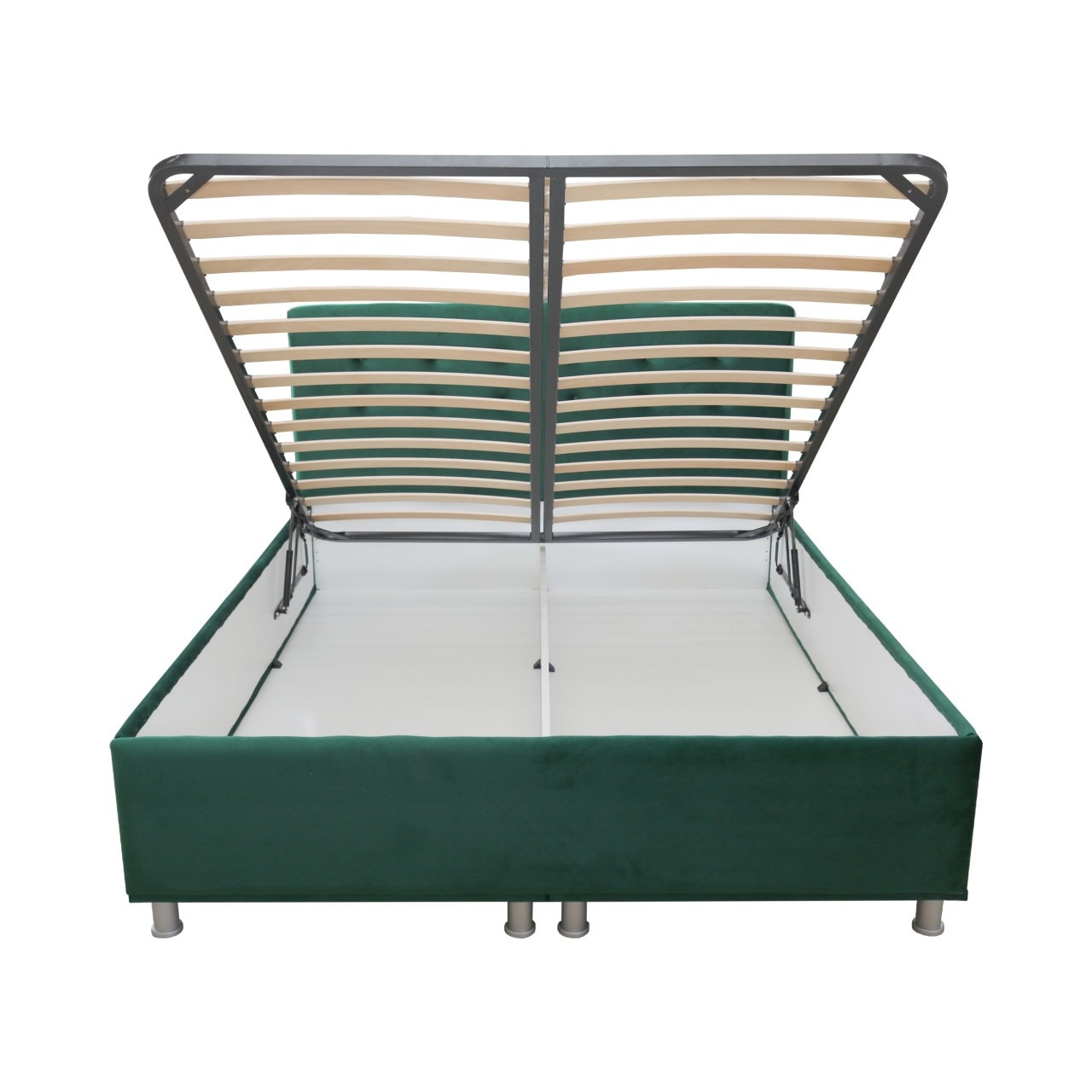 Pat cu somiera rabatabila pentru saltea 160x200, SPECTRAL MOBILA, PAL ...