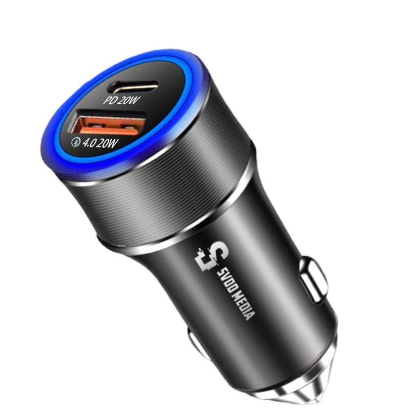 Incarcator Auto Telefon SvodMedia®️ 40W Super Fast Charger USB si Type ...