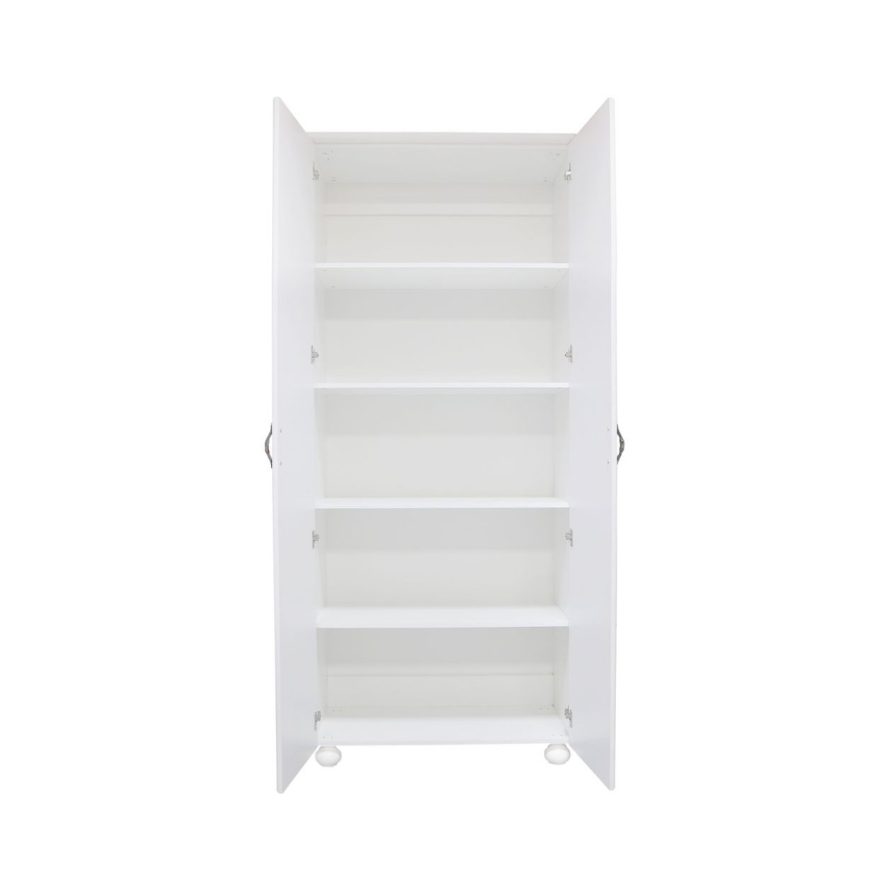 Dulap cu 2 usi, SPECTRAL MOBILA, PAL melaminat/MDF, 93x216x47 cm, Alb ...
