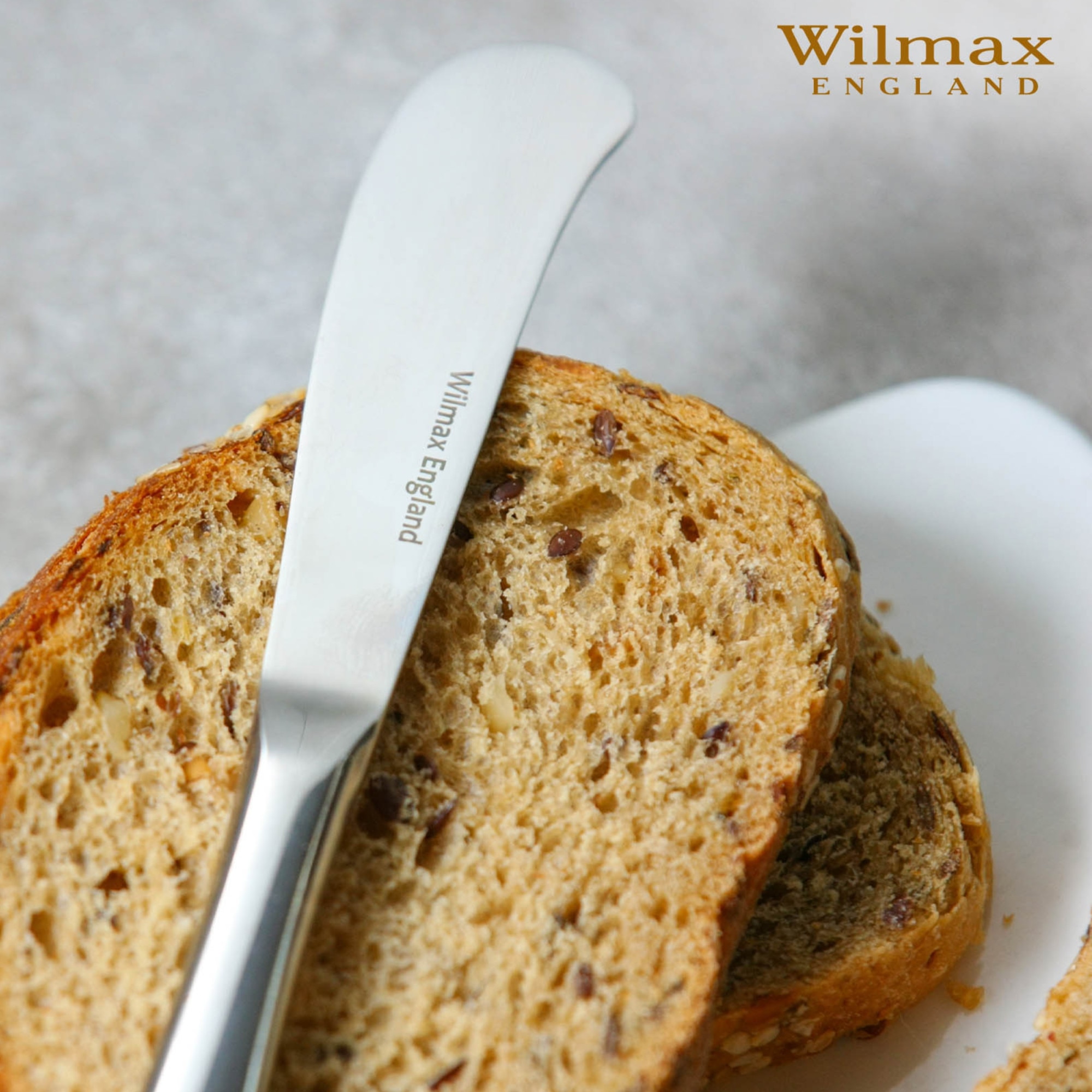 Cutit pentru unt, Wilmax England, Otel inoxidabil, 17 cm, Argintiu ...