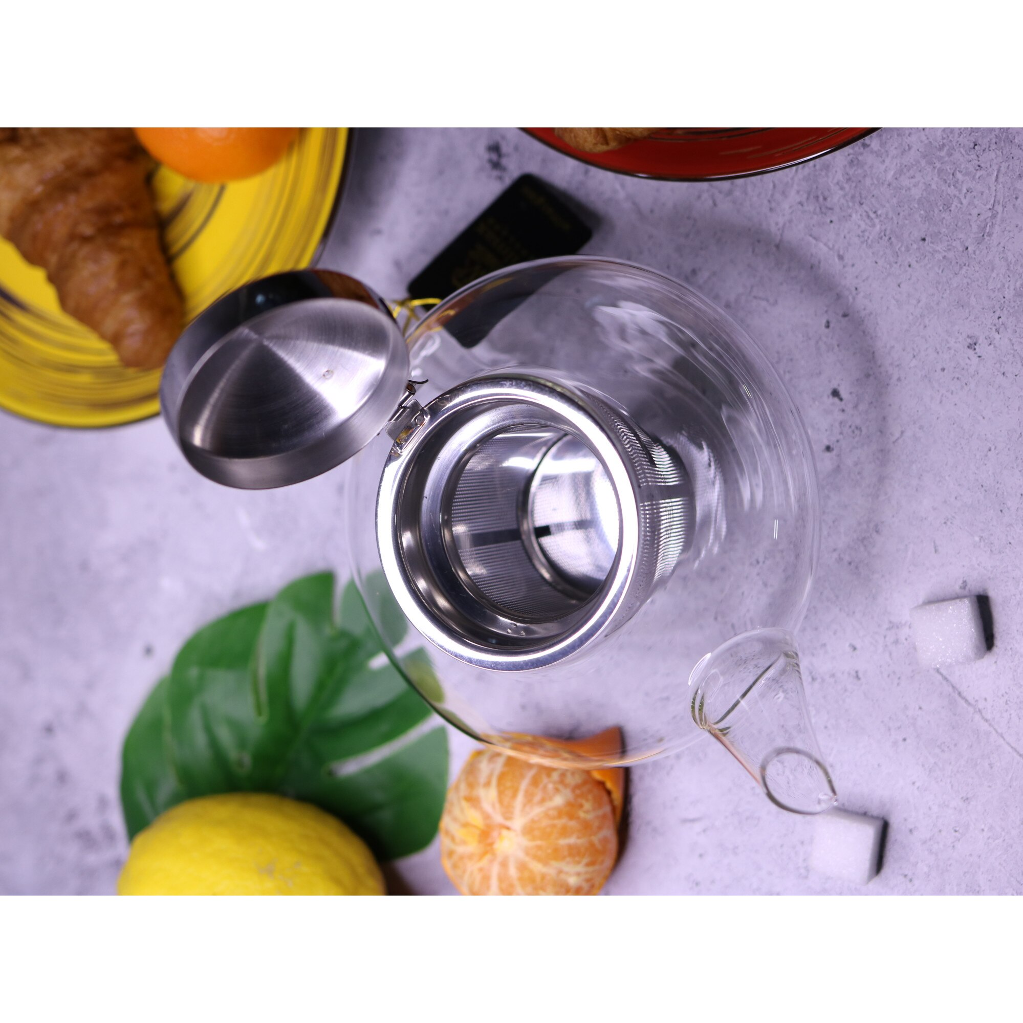 Ceainic, Wilmax England, Sticla, 1050 ml, Transparent - eMAG.ro