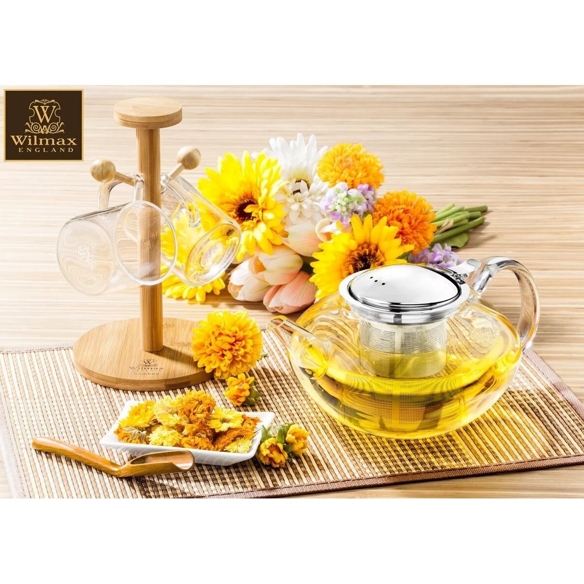 Ceainic, Wilmax England, Sticla, 1050 ml, Transparent - eMAG.ro