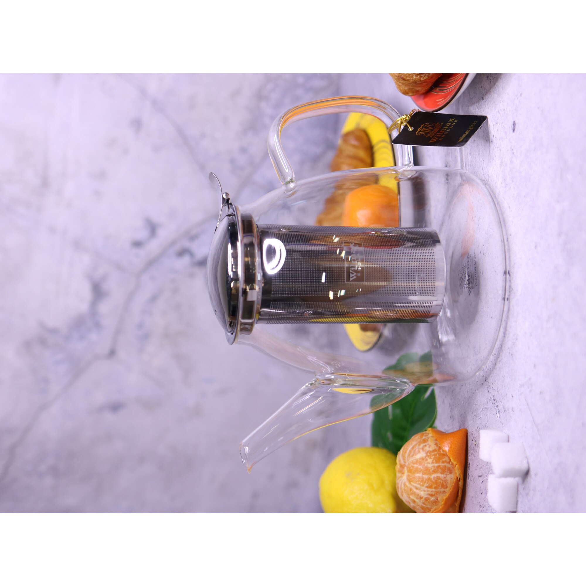 Ceainic, Wilmax England, Sticla, 600 ml, Transparent - eMAG.ro