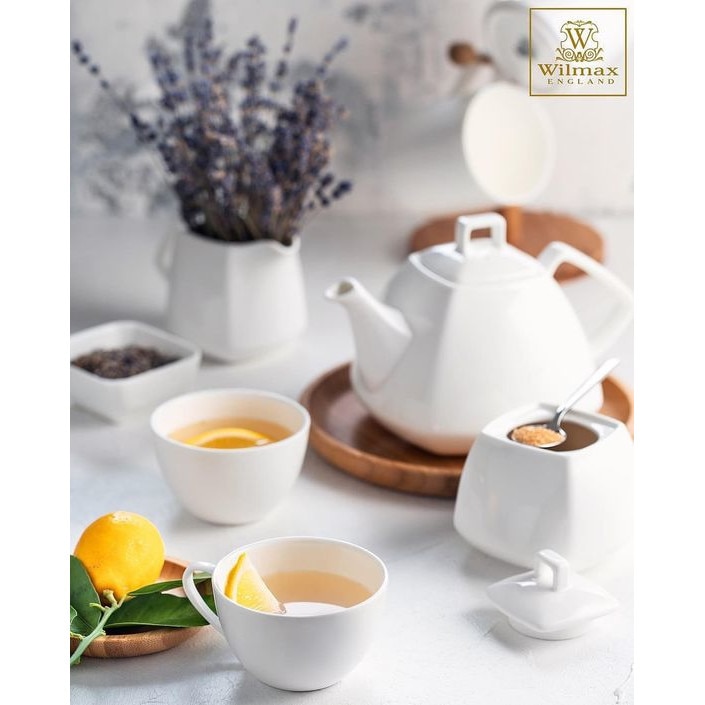 Чайник Wilmax England, Порцелан, Бял - eMAG.bg