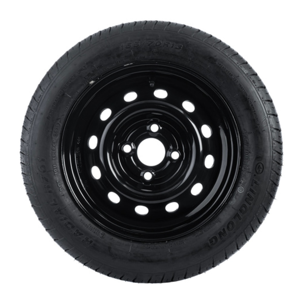 Roata completa pentru remorci auto 165 R13C cu janta neagra Unitrailer ...