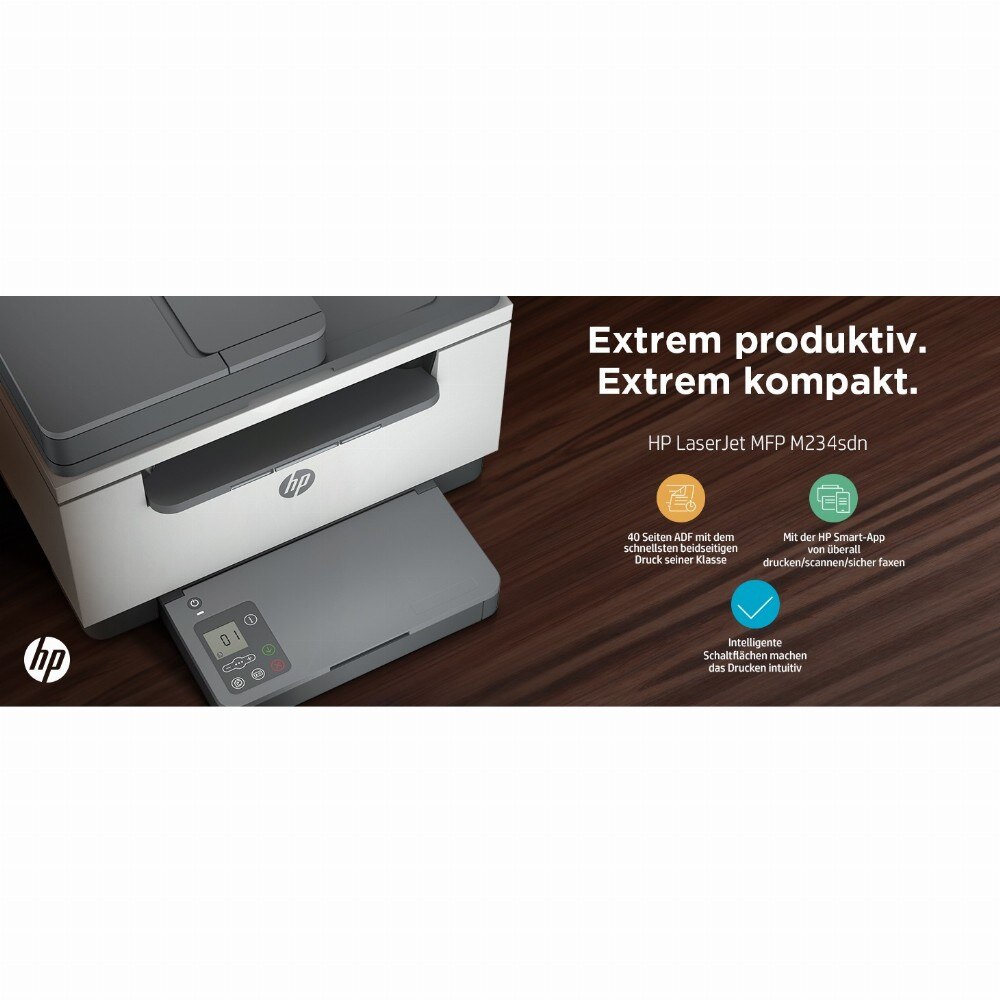 Imprimanta HP LaserJet M234sdn 3in1/A4/LAN/ADF/Duplex monocrom (9YG02F ...