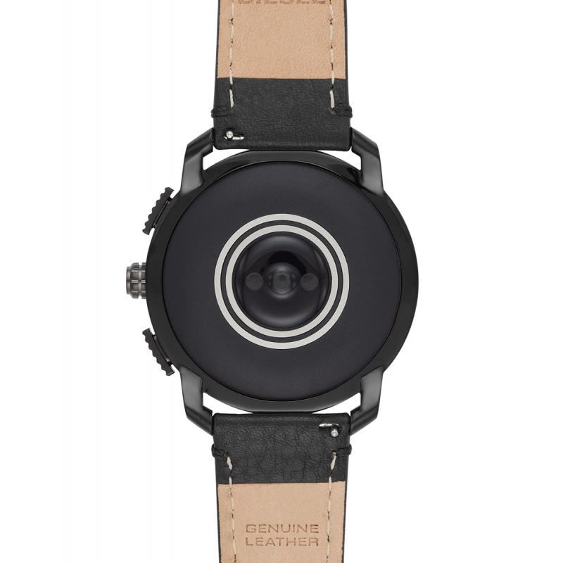 Smartwatch Diesel On Axial, 48mm, Bronze Stainless Steel, Black Leather ...