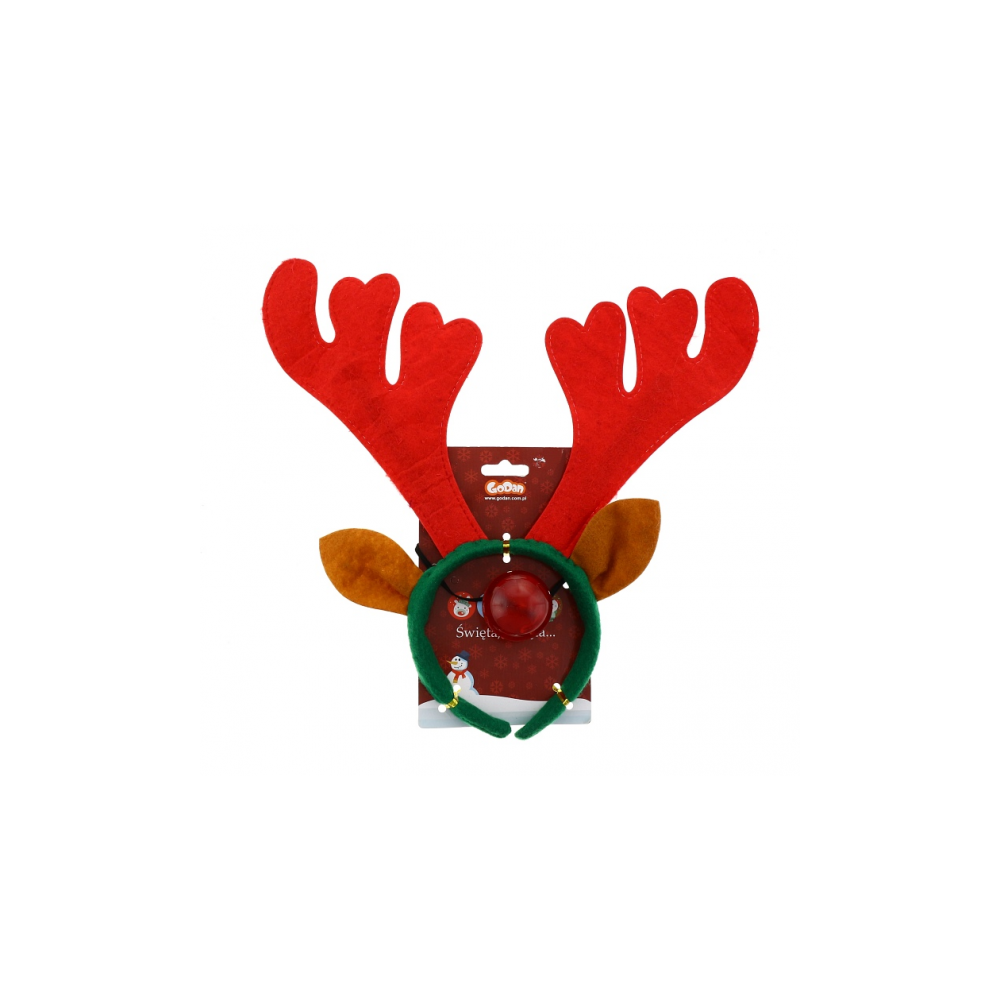 Cordeluta cu coarne de ren, urechi si nas luminos - eMAG.ro