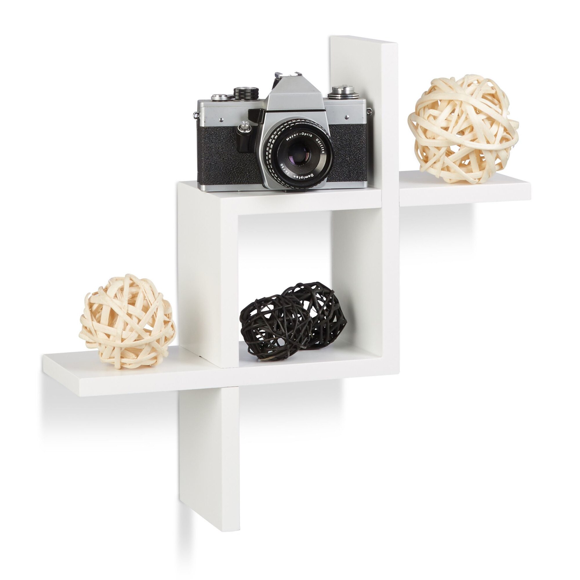 Raft de perete RelaxDays, alb, 40 x 40.5 x 12 cm - eMAG.ro