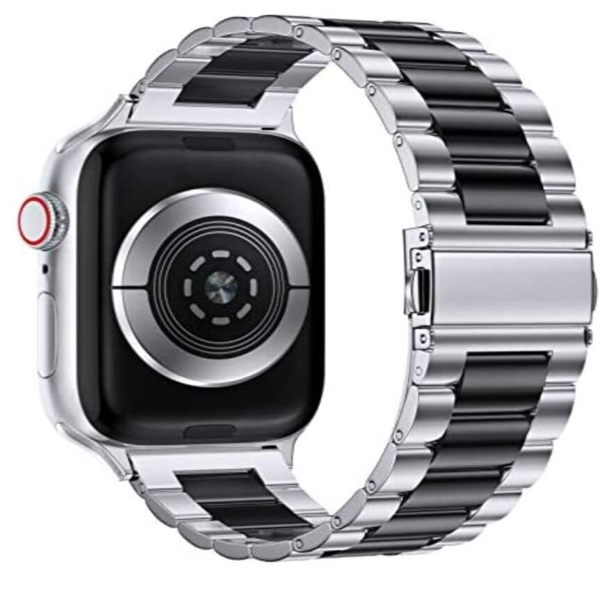 Fém okosóra szíj kompatibilis az Apple Watch 1/2/3/4/5/6/7/SE/8/Ultra ...