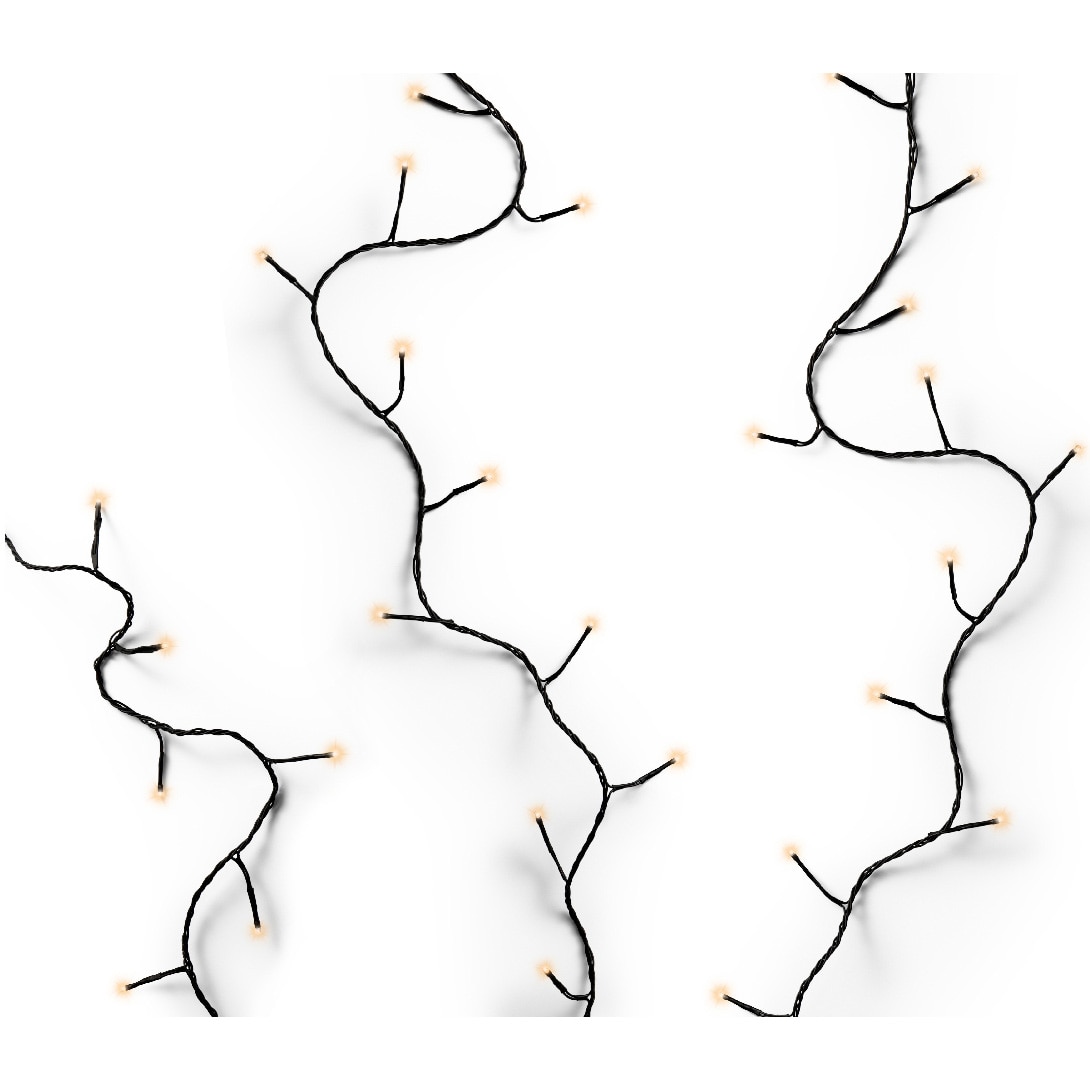 Instalatie Craciun Lumineo, 180 LED-uri, 1350 cm, lumina calda, 8 functii, timer, exterior - eMAG.ro