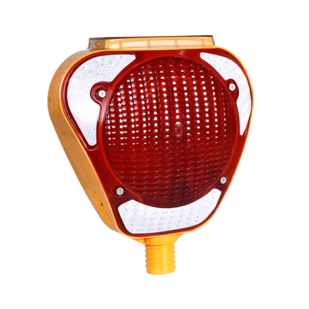 Lampa solara pentru semnalizare, lumina intermitenta POWER LED, Rosu - eMAG.ro