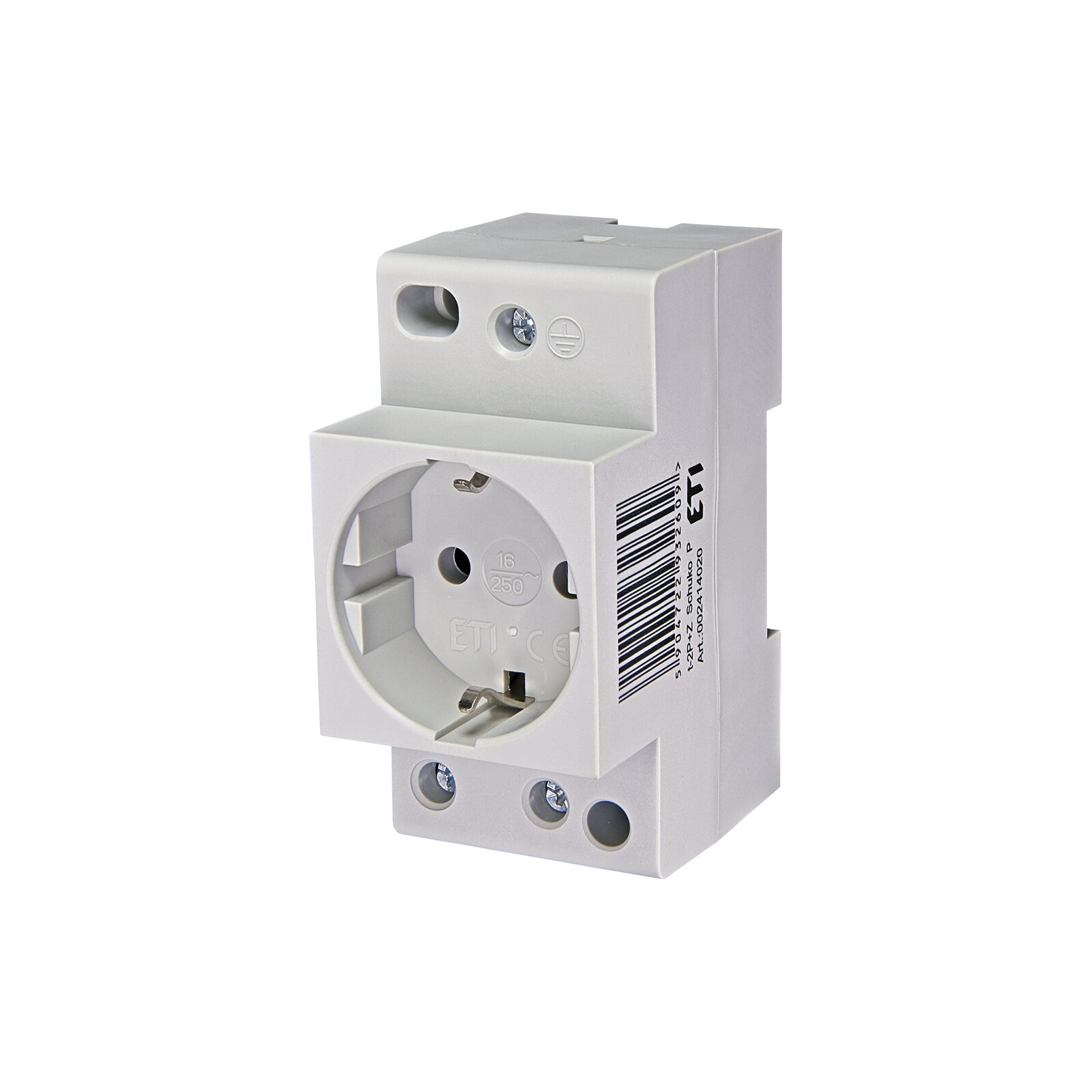 Priza SCHUKO T-2P+Z pe sina ETI - eMAG.ro