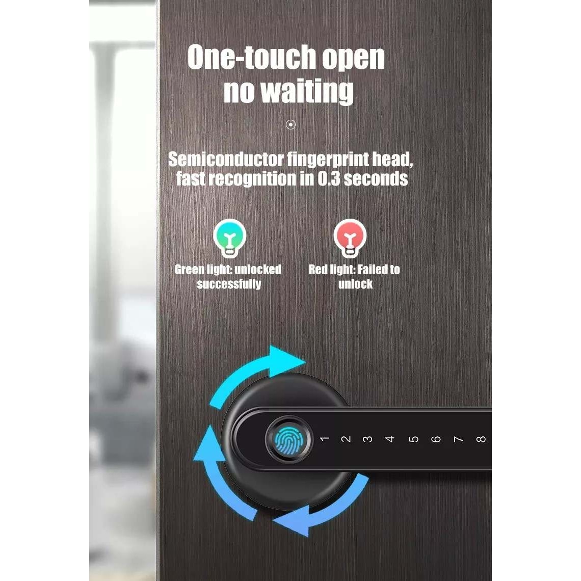 Clanta cu amprenta digitala, 4 moduri deschidere, APP Bluetooth, Parola ...