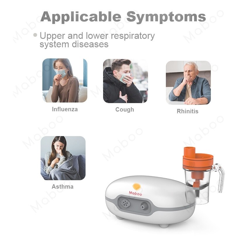 Aparat aerosoli Maboo® Aero, nebulizator inhalator cu compresor, masca ...