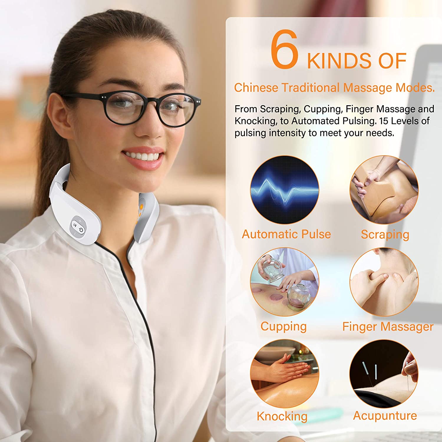 Maboo® Relax Pro professzionális nyakmasszírozó, elektromágneses ...