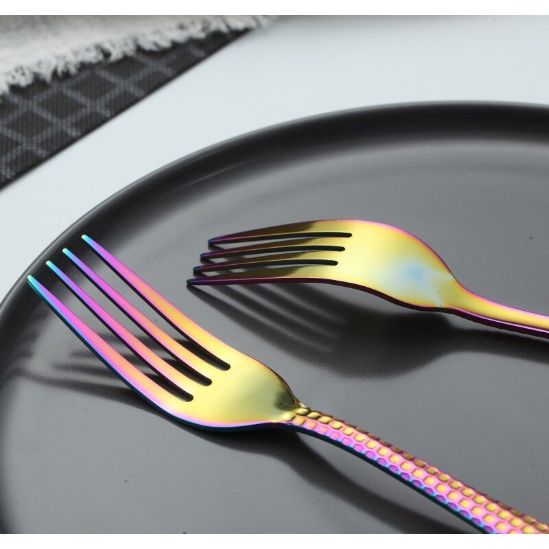 Set tacamuri din inox 30 piese, Grunberg BL186WC30, Curcubeu - eMAG.ro