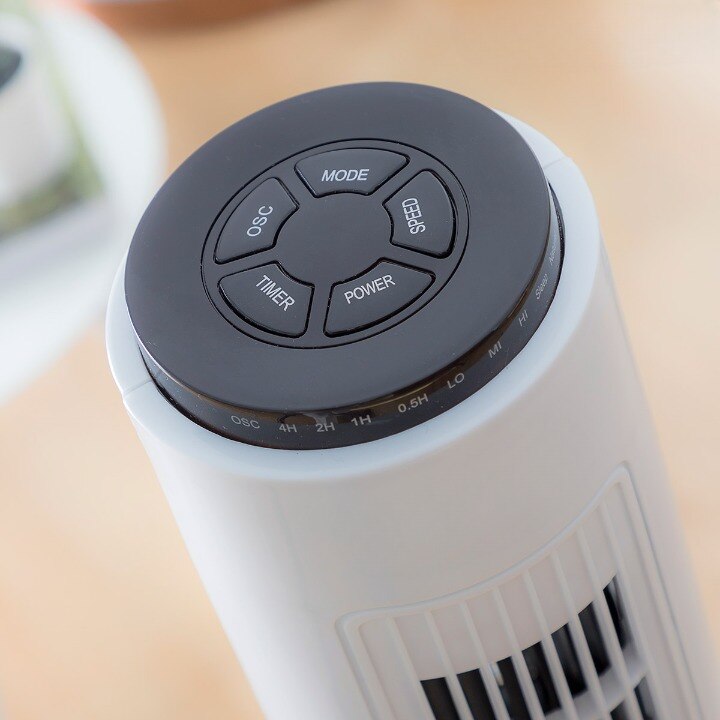 Ventilator turn, OM Market, Plastic, 3 viteze, 45 W, Alb - eMAG.ro