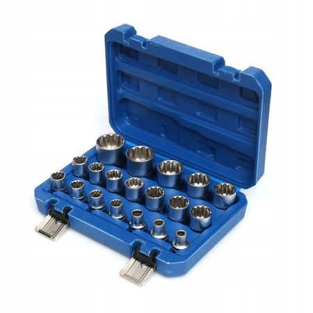 Trusa chei tubulare 8-32mm universale 19 piese cu colturi stelat patrat ...