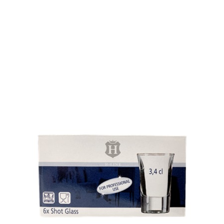 Set 6 pahare shot din sticla, 3,4 cl - eMAG.ro