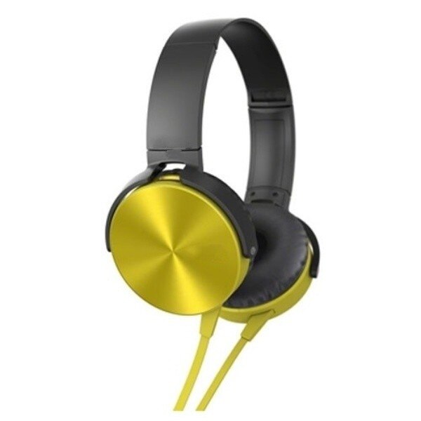 Casti audio EDAR extra bass, conectare cu fir, galben - eMAG.ro