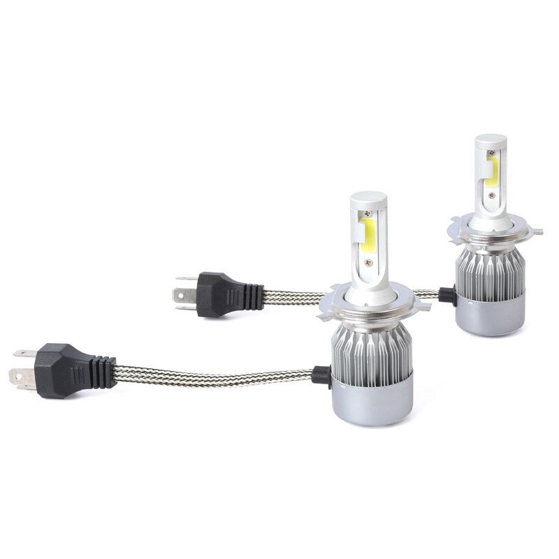 Set 2xBecuri LED auto, Stels, Faruri, H4, 12V, 24V, 36W - eMAG.ro