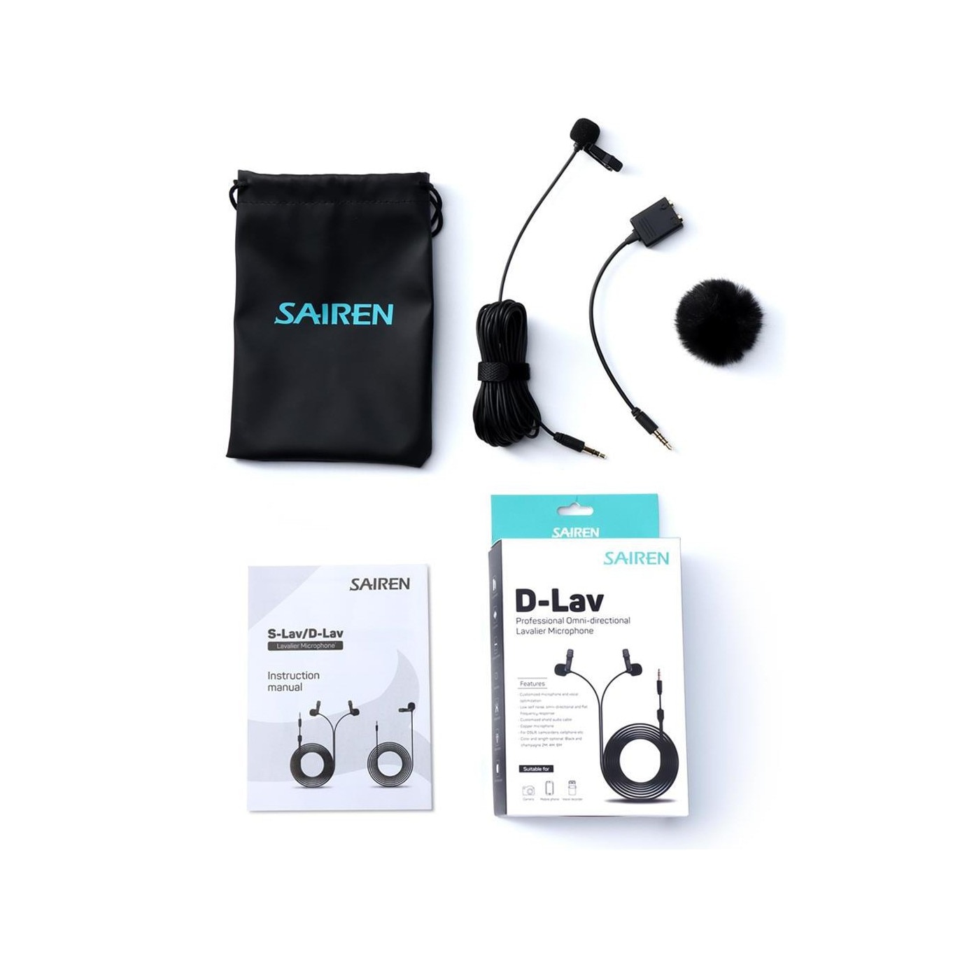 Microfon Lavaliera Omnidirectionala 3.5 mm Cablu 6M - eMAG.ro