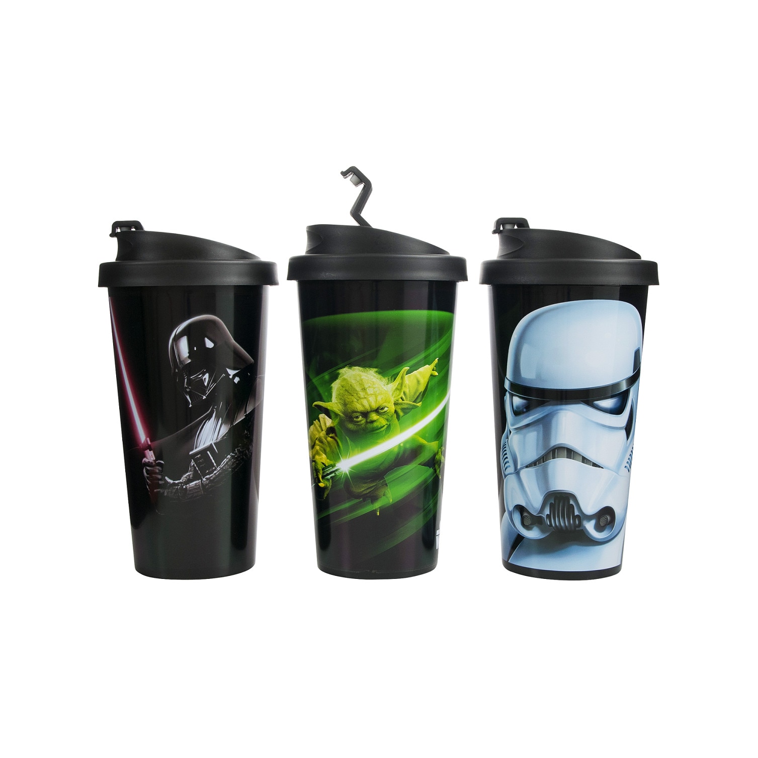 Set 3 cani termos Star Wars Yoda - Darth Vader - StormTrooper - 0.5l ...