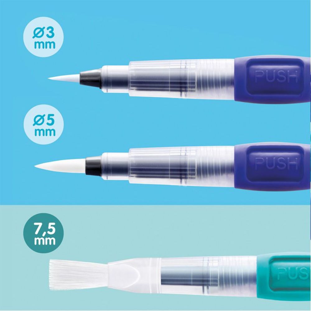 Set 3 Pensule Milan, Pentru Pictura cu Rezervor - eMAG.ro