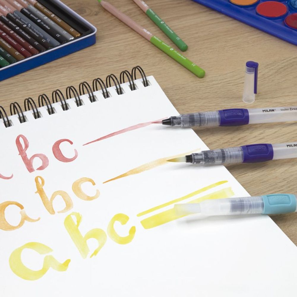 Set 3 Pensule Milan, Pentru Pictura cu Rezervor - eMAG.ro