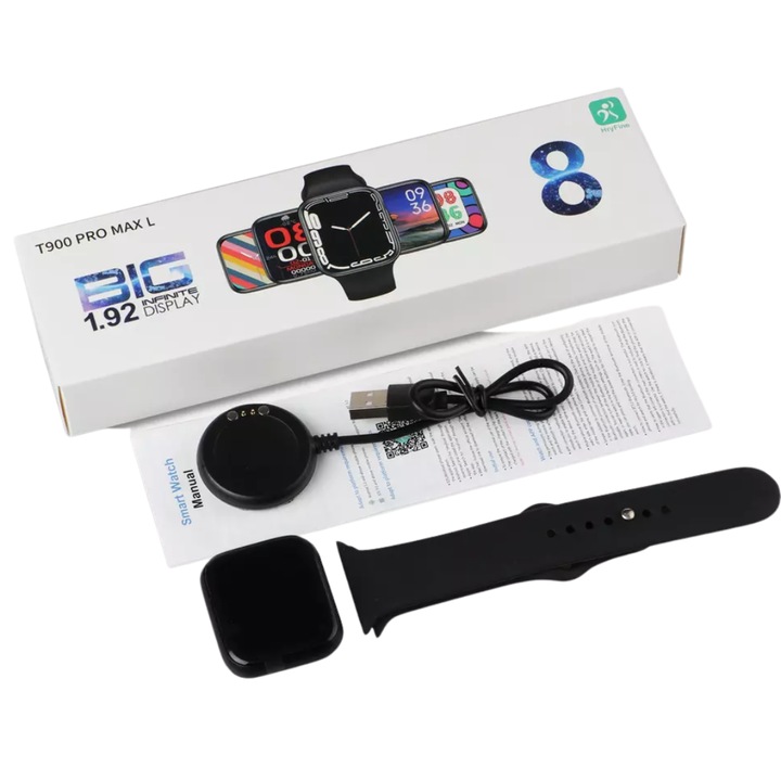 Smartwatch ProMax, Touch screen, Monitorizare Cardiaca, Tensiune ...