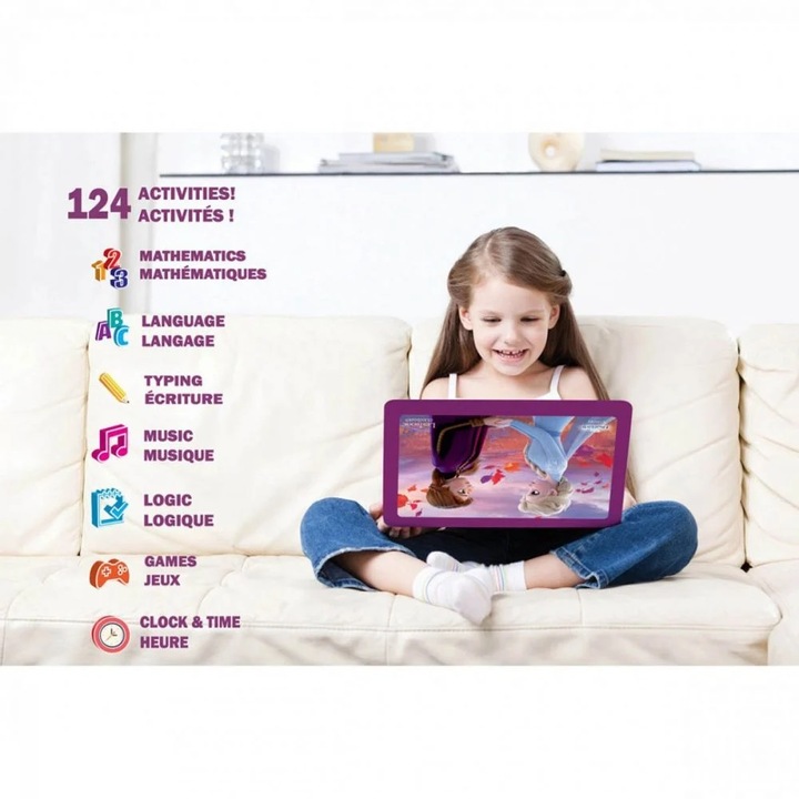 Laptop educational Lexibook Disney Frozen 2, 124 de activitati - eMAG.ro