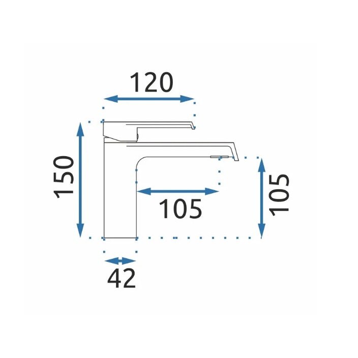Смесител Rea Hass Black Low, Месинг - eMAG.bg