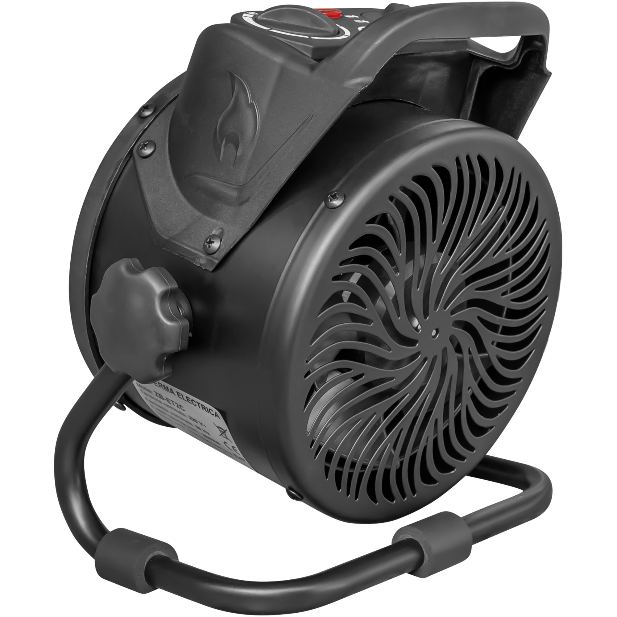 Aeroterma Zobo PTC2, putere 2kW, elemente ceramice, 2 trepte, termostat ...